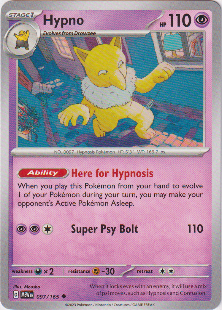 097/165 Hypno Uncommon Scarlet & Violet 151