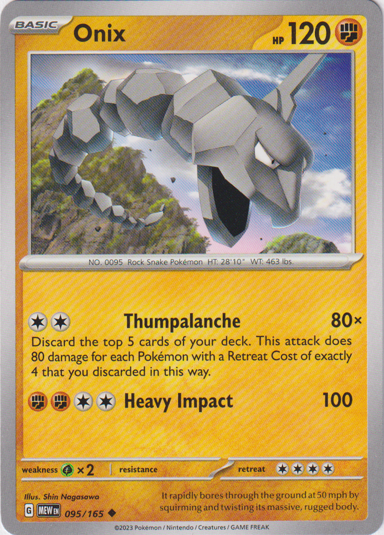 095/165 Onix Uncommon Scarlet & Violet 151