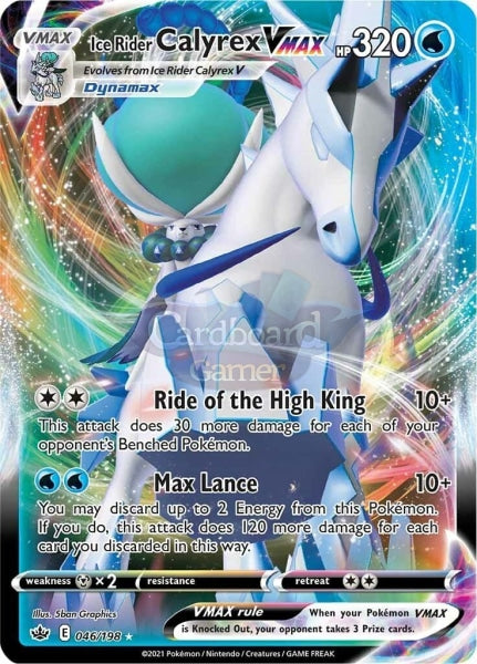 046/198 Ice Rider Calyrex VMAX Ultra Rare Chilling Reign