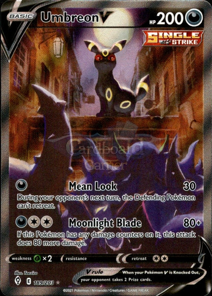 189/203 Umbreon V Alternate Art Evolving Skies
