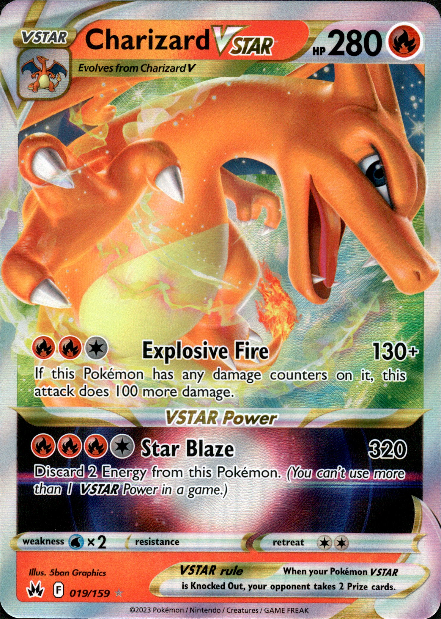 019/159 Charizard VSTAR Crown Zenith
