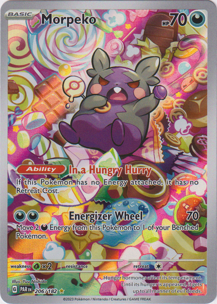 206/182 Morpeko Illustration Rare Paradox Rift