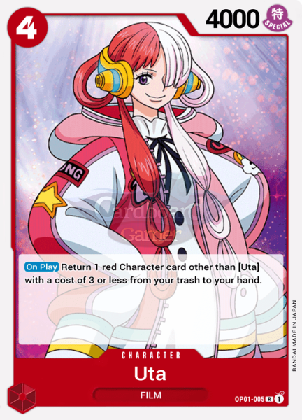 OP01-005 Uta Rare Pre-Errata Wave 1