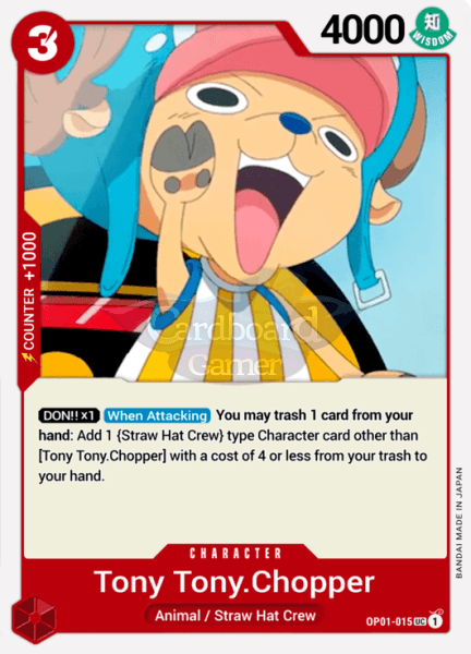 OP01-015 Tony Tony.Chopper Uncommon Pre-Errata Wave 1