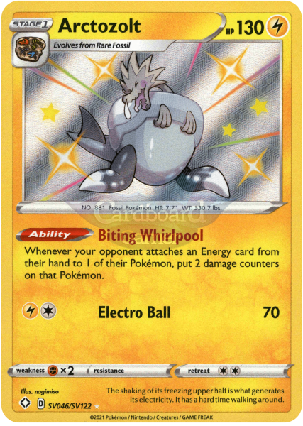 SV046/SV122 Arctozolt Holo Shiny Rare Shining Fates